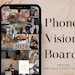 Digital Vision Board Phone CANVA Template Wallpaper, Editable 2024 ...