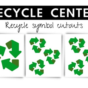 Recycle Center Dramatic Play Printable Set - Etsy