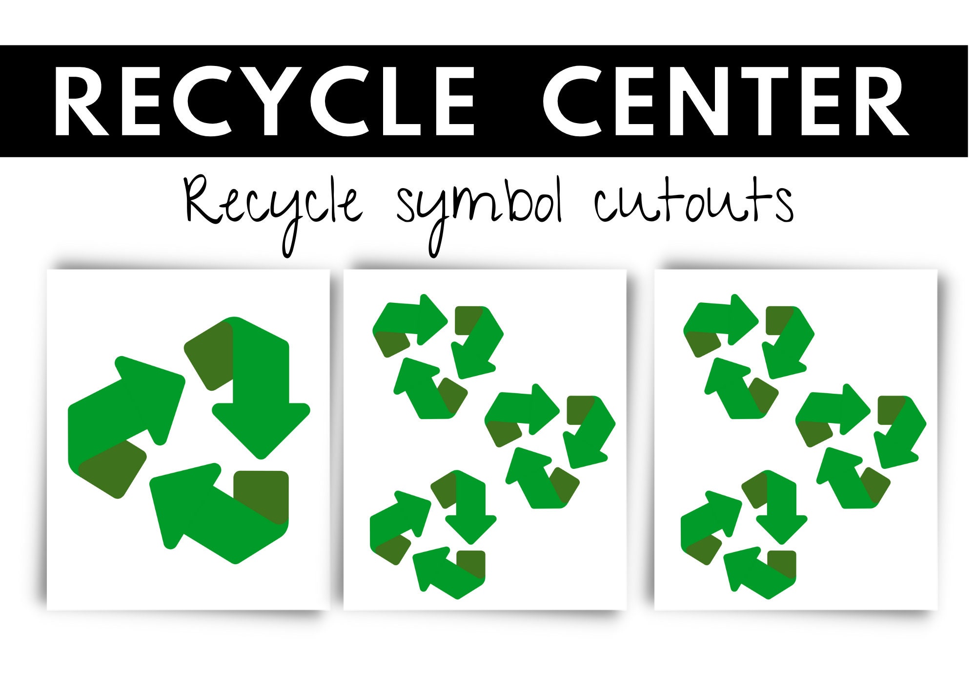 Recycle Center Dramatic Play Printable Set - Etsy