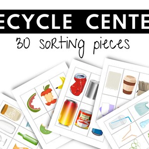 Recycle Center Dramatic Play Printable Set - Etsy