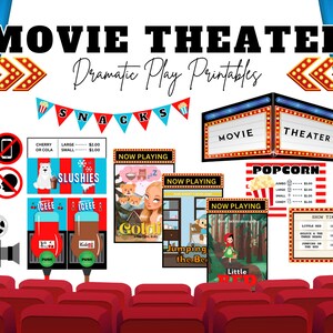 Dramatic Play Movie Theater Printable - Etsy