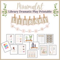 Library Dramatic Play Printable | Pretend Play Classroom | Imaginative ...