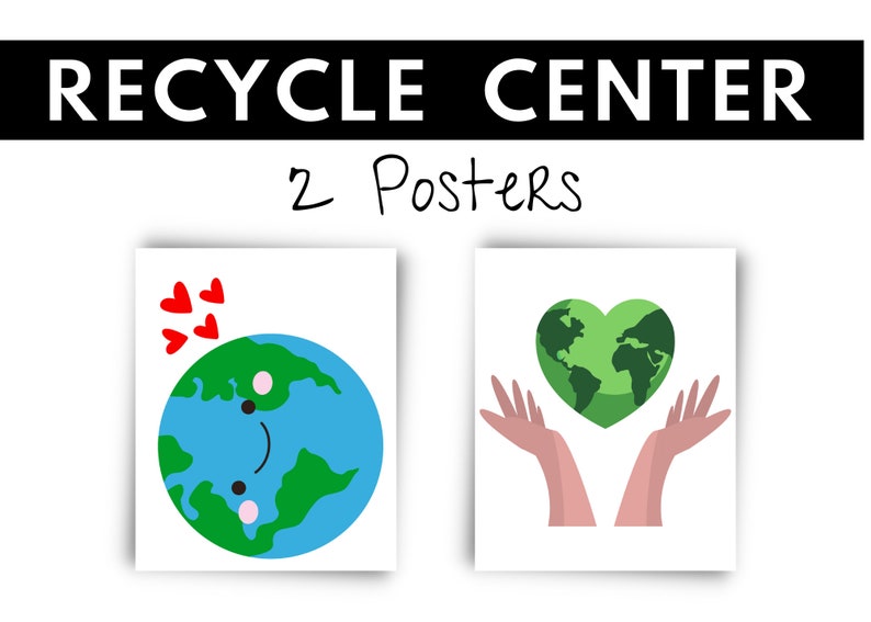 Recycle Center Dramatic Play Printable Set - Etsy
