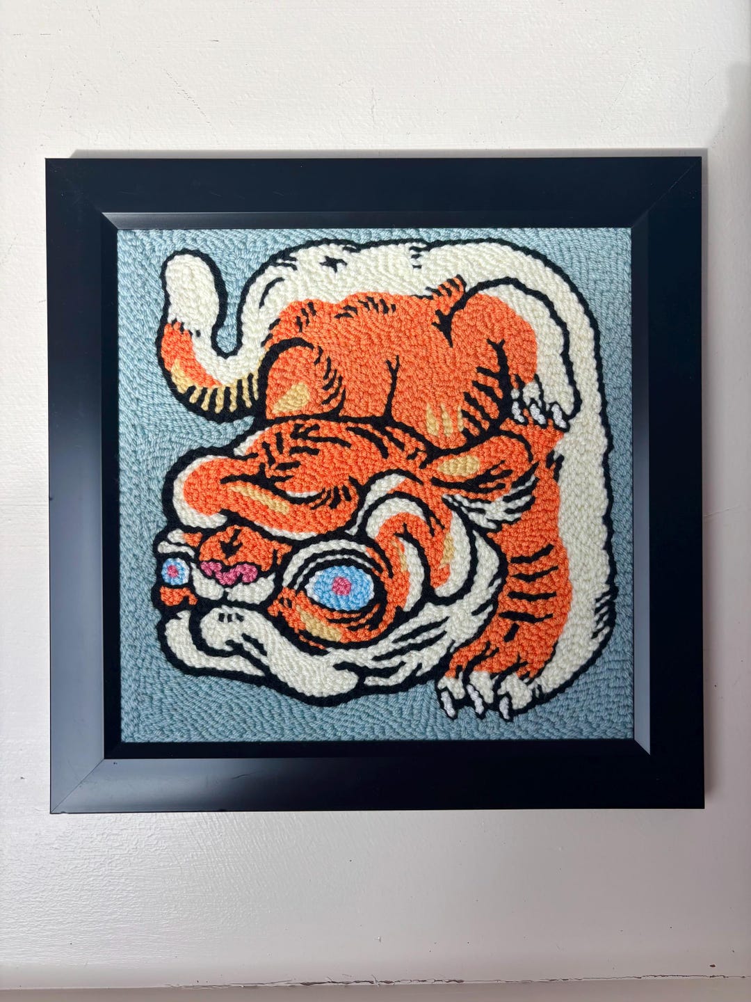 Anime Tiger Fiber Art - Etsy
