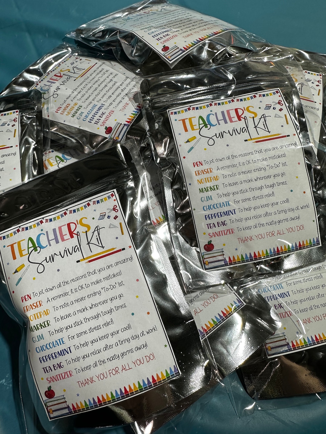 Teachers Survival Kit Gift, Teacher Appreciation - Etsy