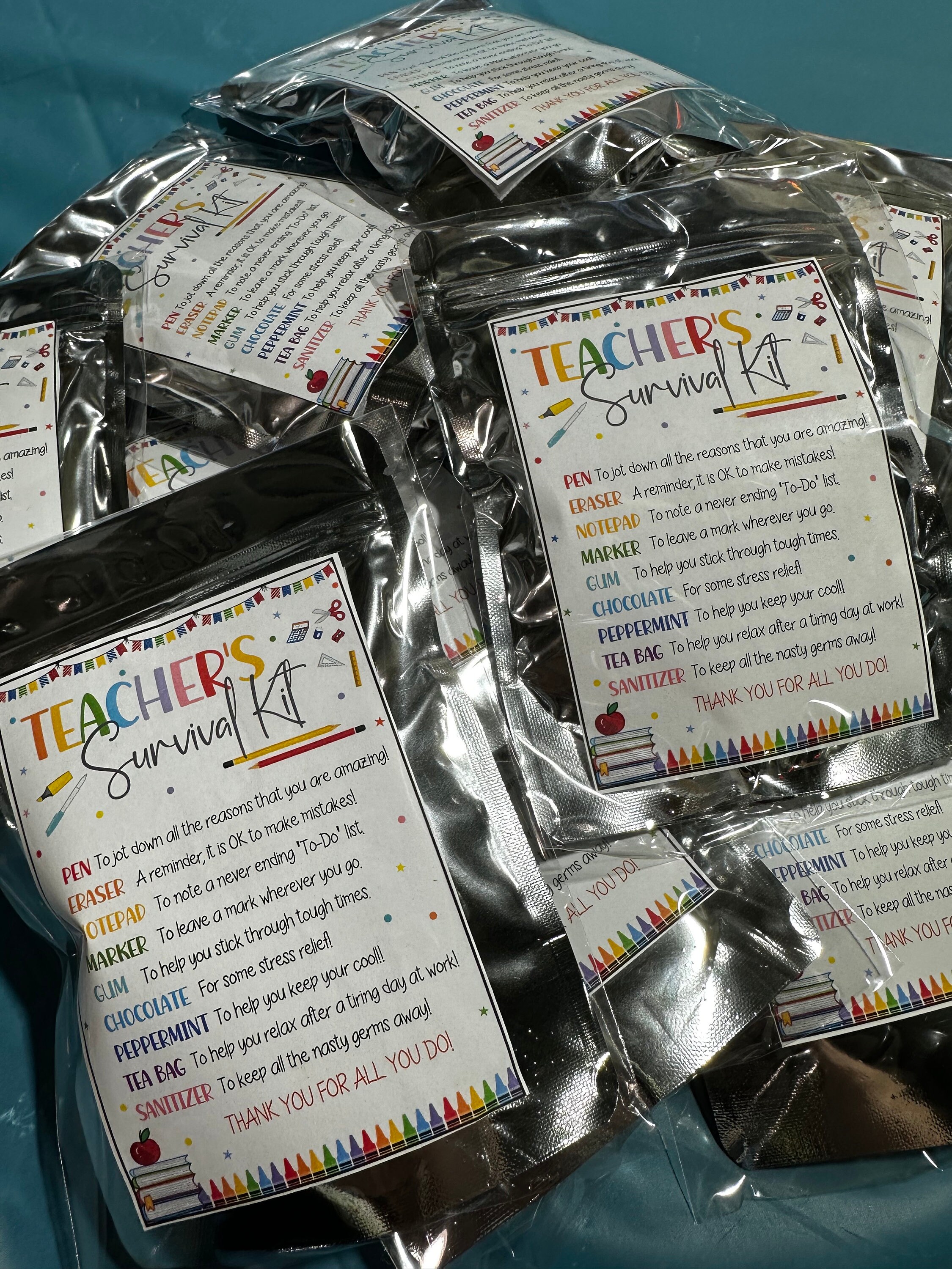 Teachers Survival Kit Gift, Teacher Appreciation - Etsy