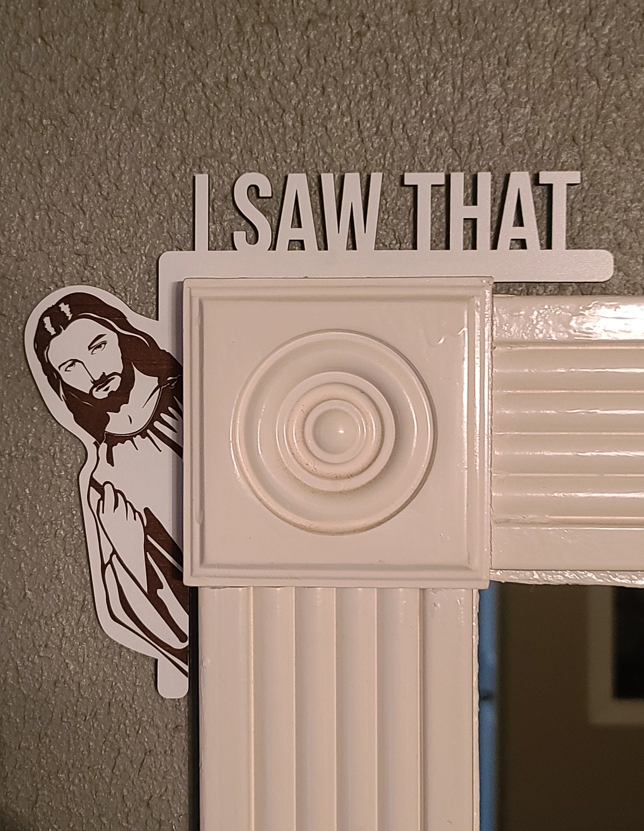 I SAW THAT Door Corner, Jesus Door Corner, Door Sitter, Gift or Home ...