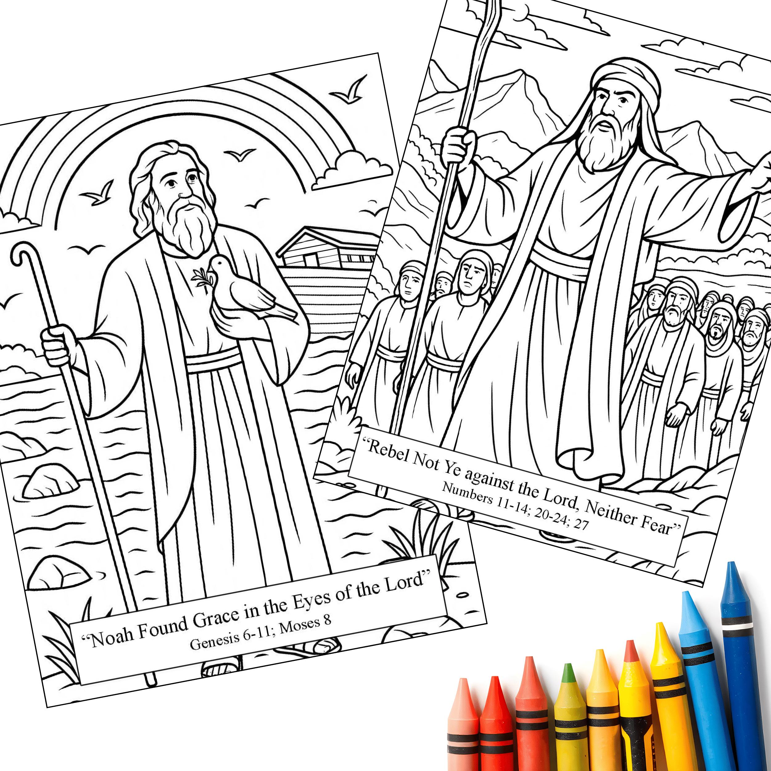 Come Follow Me Coloring Packet for Kids | LDS Printable Coloring Pages ...