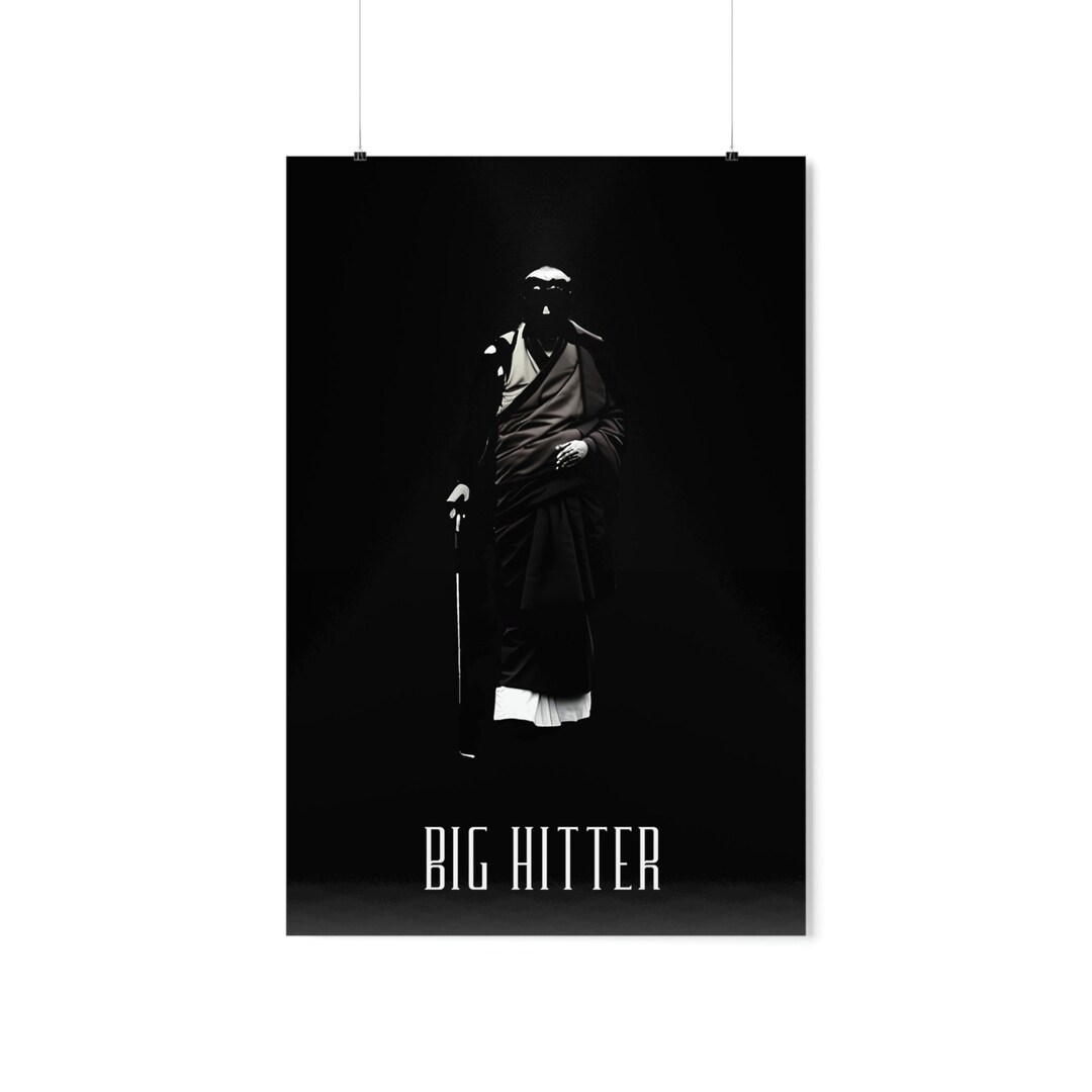 Big Hitter Golf Poster, Golf Poster, Gifts for Golfer, Movie Poster ...