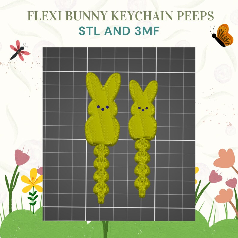 Peep Digital Download File for 3D Printing / Easter Peep Flexi print in ...