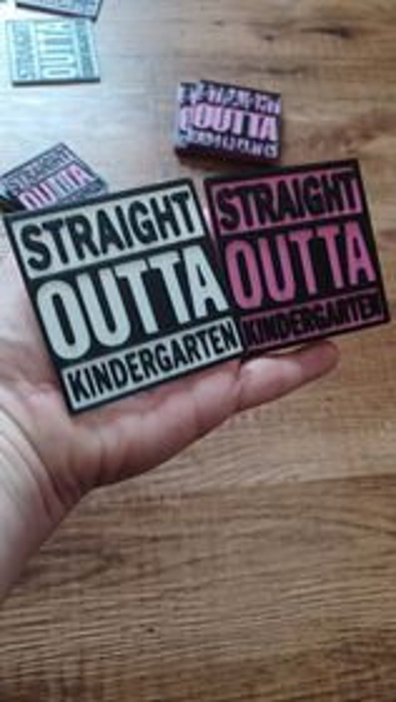 Kindergarden SVG 3mf File / Straight Outta Kindergarten / Magnet / 3D ...