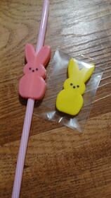 Digital File for 3D Printing Peep Bunny Straw Topper File - Etsy