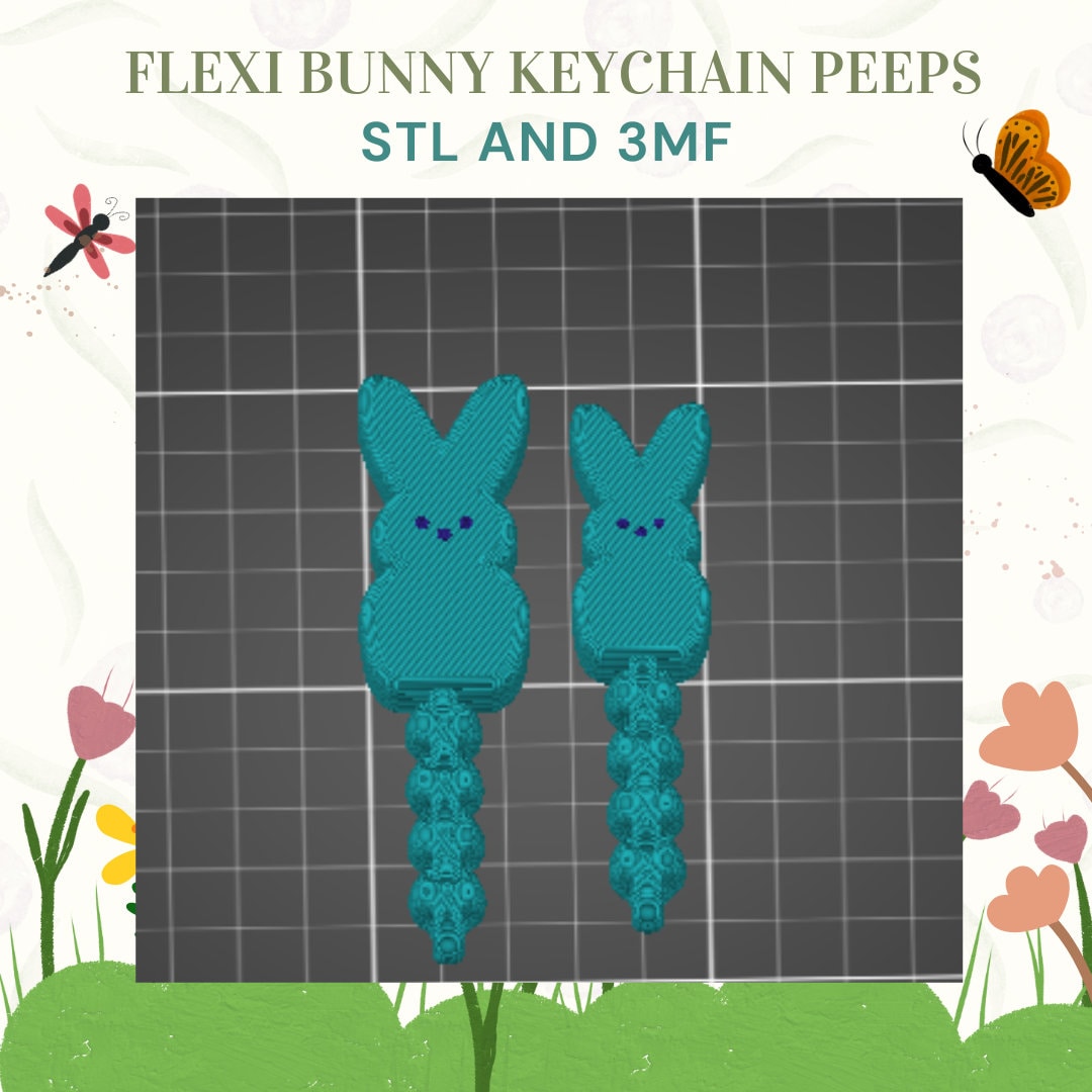 Peep Digital Download File for 3D Printing / Easter Peep Flexi print in ...