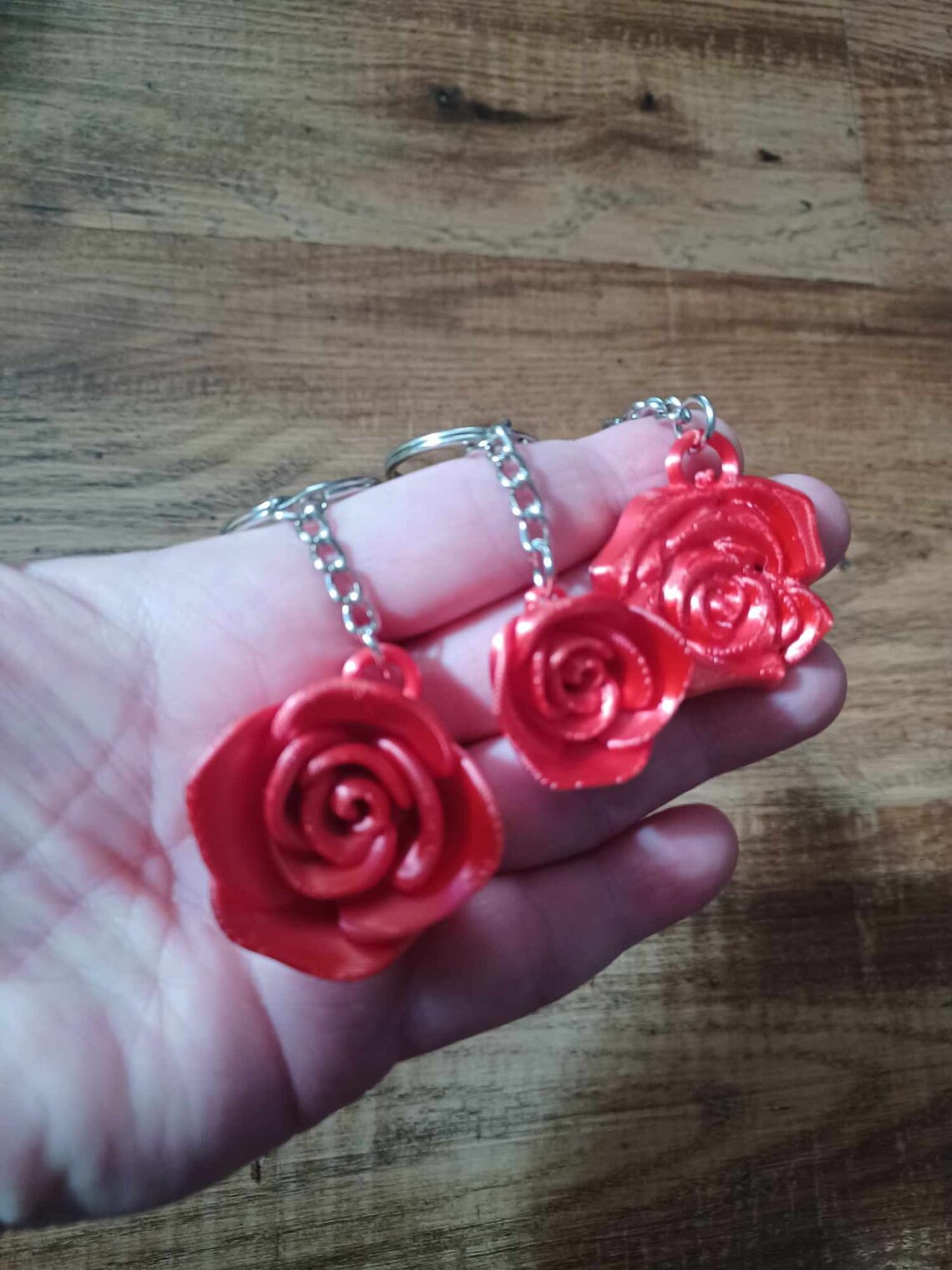 Rose 3d Keychains for Party Favors / Weddings/ Birthday Favors / Gifts ...