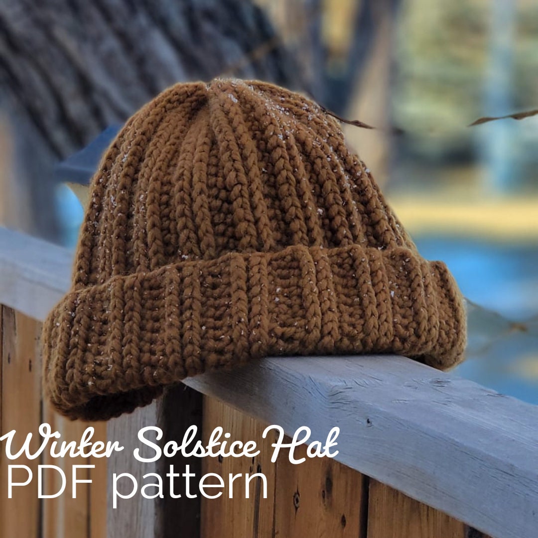 Winter Solstice Crochet Hat Pattern - Etsy