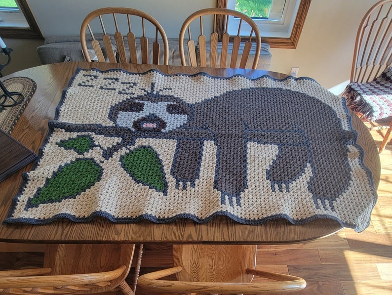 Sloth Blanket Crochet Pattern - Etsy