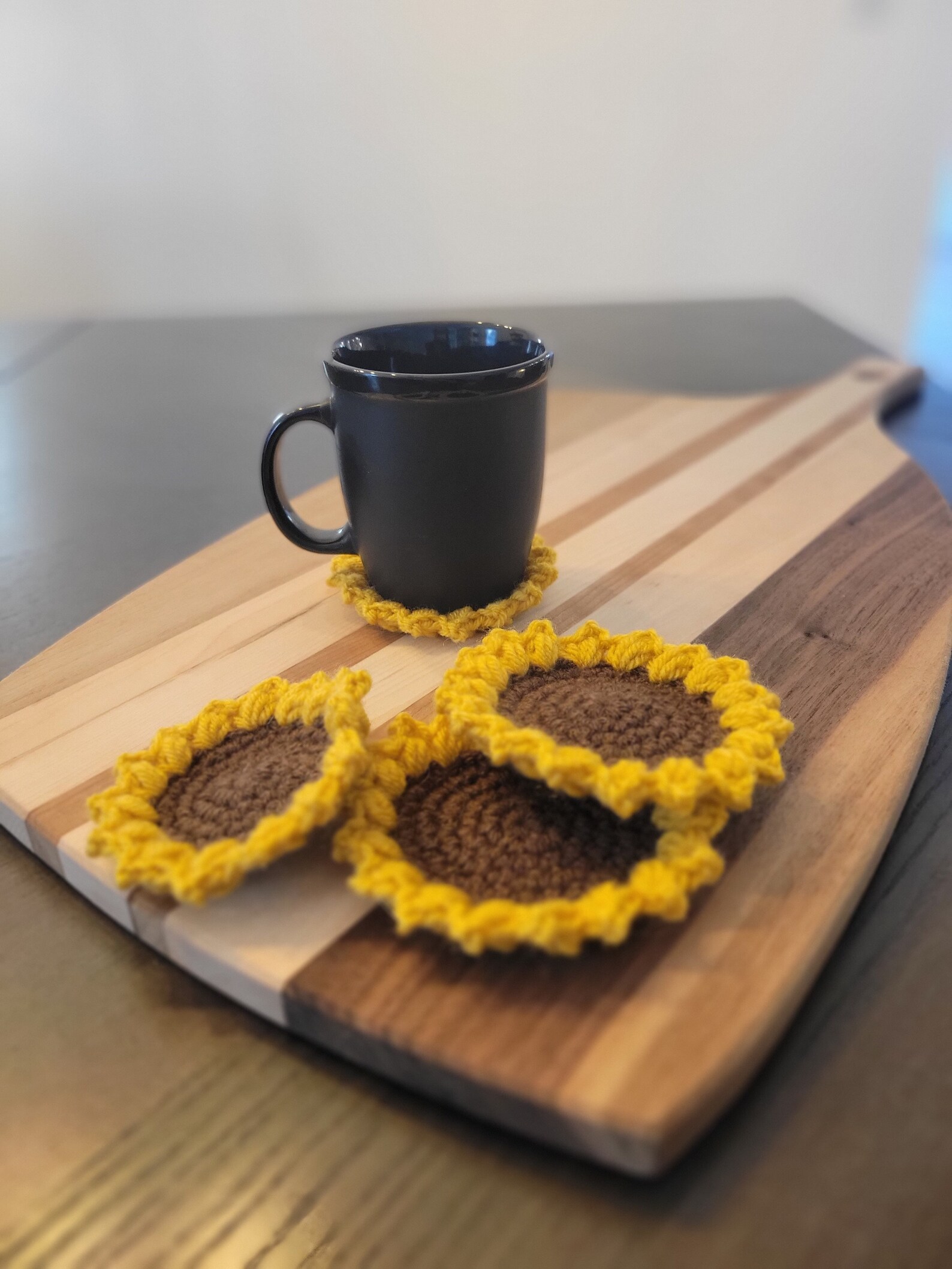 Sunflower Coaster Crochet Pattern - Etsy