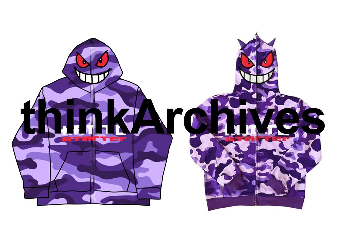 Streetwear Full Zip up Hoodie Template Vector Mock Up, Tech Pack, Y2K ...