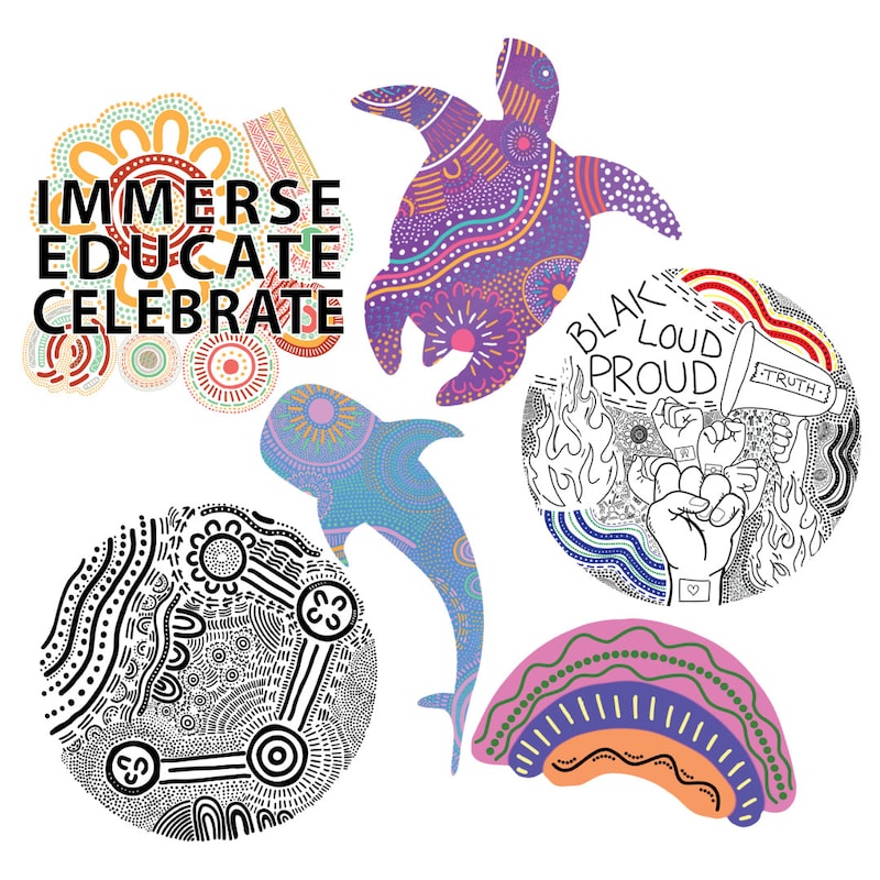 Aboriginal Art Stickers - Etsy Australia