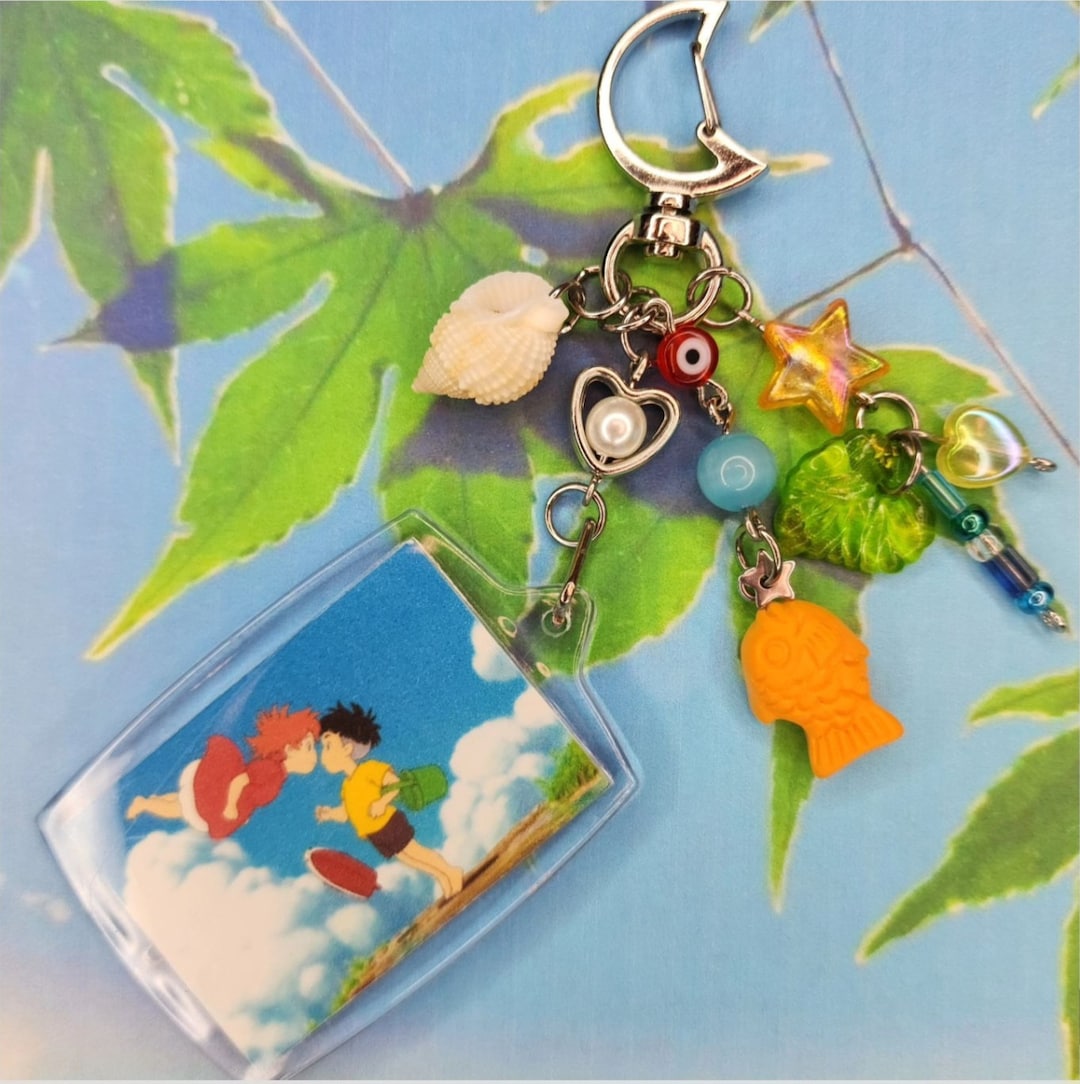 Ponyo Photo Keychain Studio Ghibli - Etsy