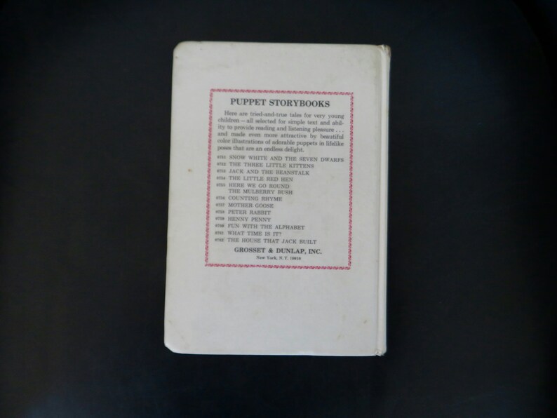 Vintage 1969 "henny Penny" A Puppet Story Book #0759 With 3-D Picture ...