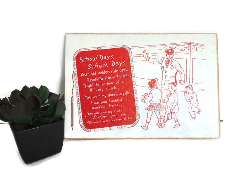 Vintage "school Days" Class Picture - Old Classroom Photo Frame Holder ...