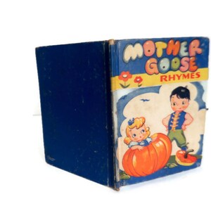 Vintage 1942 'mother Goose Rhymes' Book Rand Mcnally Small-sized ...