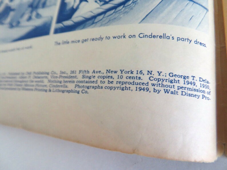 Vintage Dell Comic 1950 Walt Disney's cinderella Comic Book No. 272 the ...
