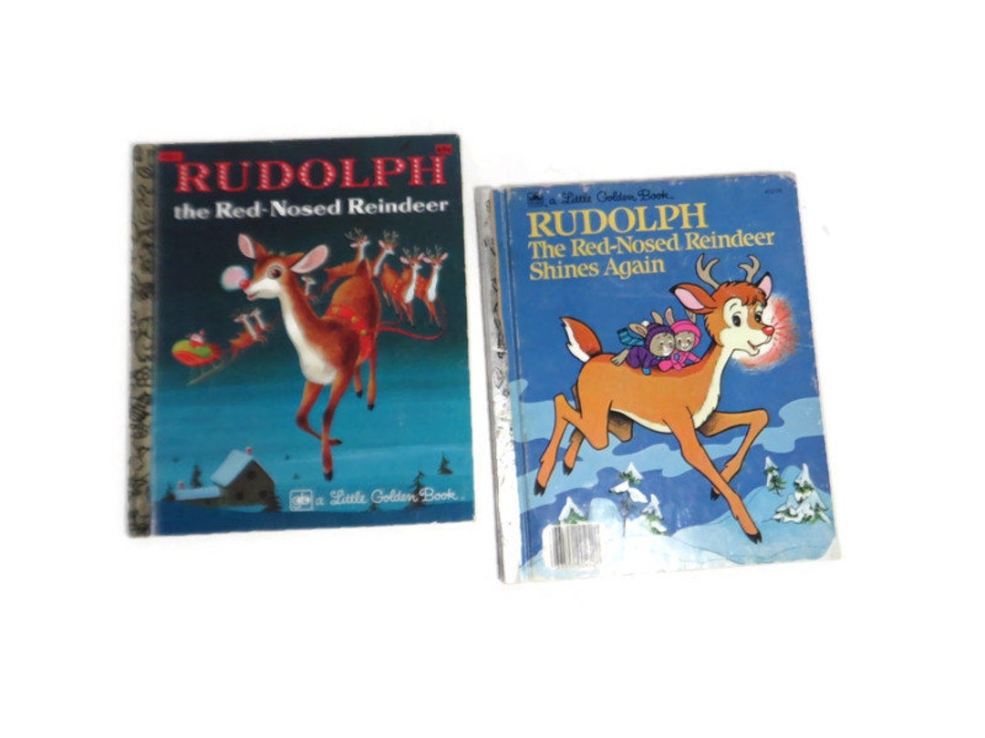 Two 'little Golden Books' Rudolph the Red-nosed Reindeer and Rudolph ...