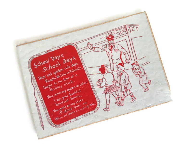 Vintage "school Days" Class Picture - Old Classroom Photo Frame Holder ...