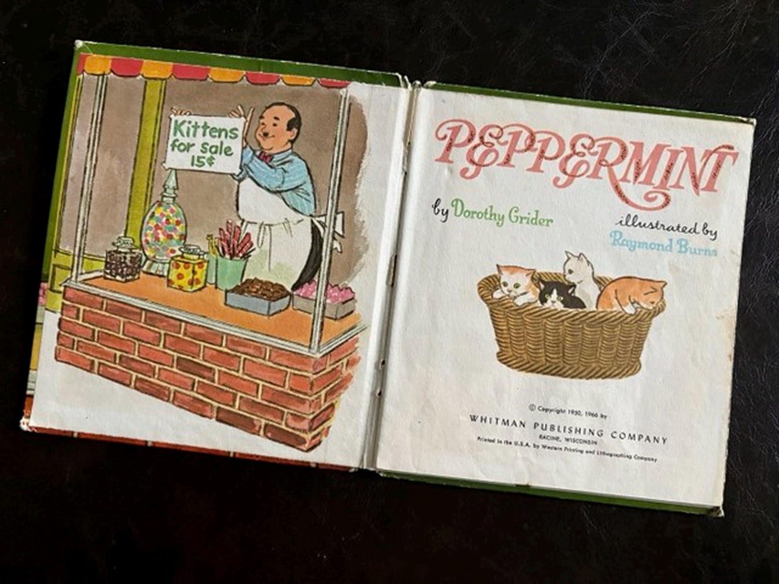 Vintage 1966 'peppermint' Whitman Tell-a-tale Book #2525 - Etsy