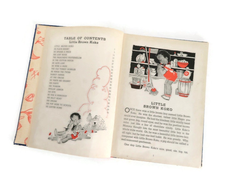 Vintage "little Brown Koko" Storybook, 1940s Illustrated Children's ...