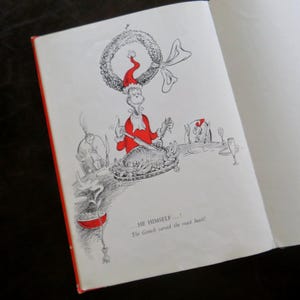 1957 How the Grinch Stole Christmas! Book by Dr. Seuss Large Hardcover ...