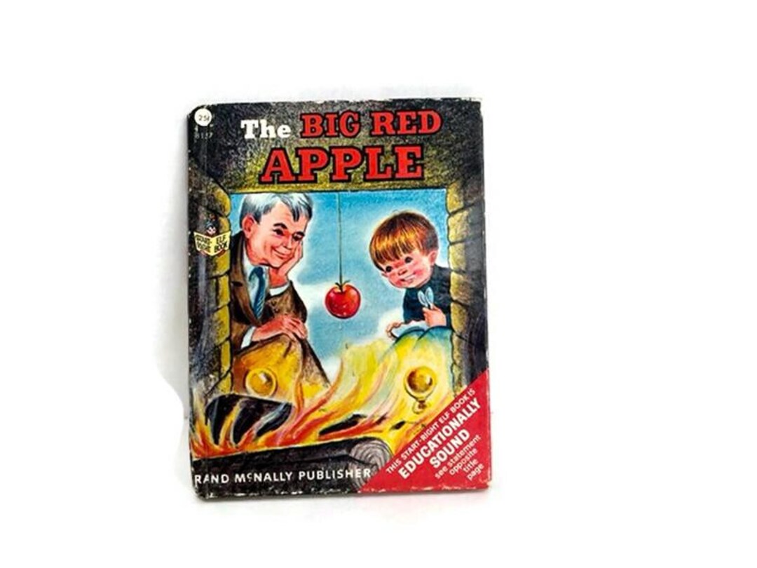 Vintage 1968 the Big Red Apple Book Small Rand Mcnally Start-right Elf ...