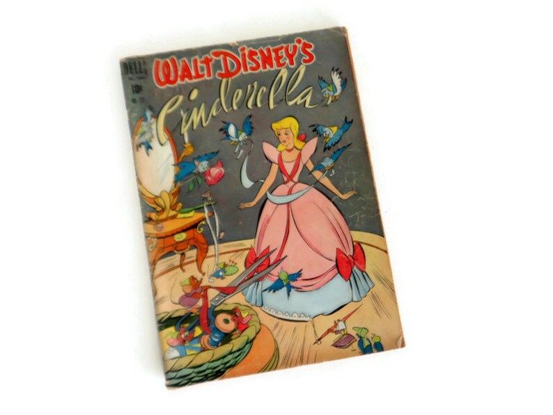 Vintage Dell Comic 1950 Walt Disney's cinderella Comic Book No. 272 the ...