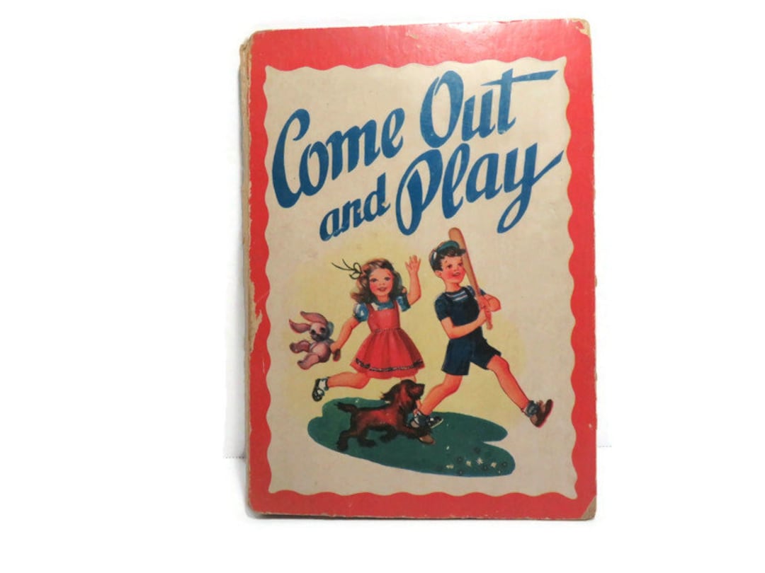 Vintage 'come Out and Play' Book A Saalfield Treasure Book 1947 ...