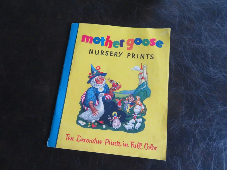 Vintage Nursery Rhyme Posters - Penn Prints Mother Goose Nursery Prints ...