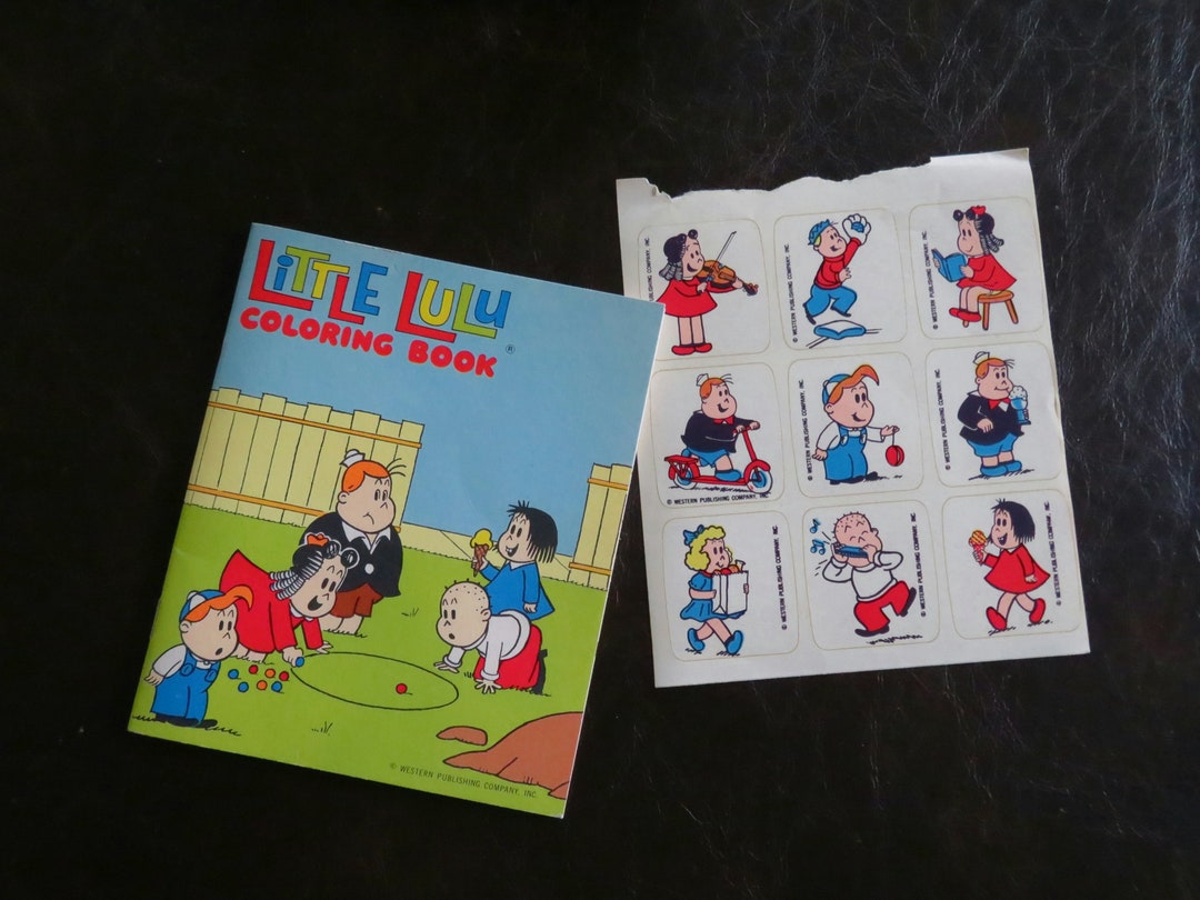 Vintage Little Lulu Coloring Book With Stickers Hallmark 25PF 140-2 ...