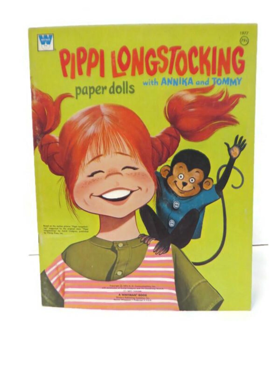 Vintage 1974 Pippi Longstocking Paper Dolls With Annika and Tommy A ...