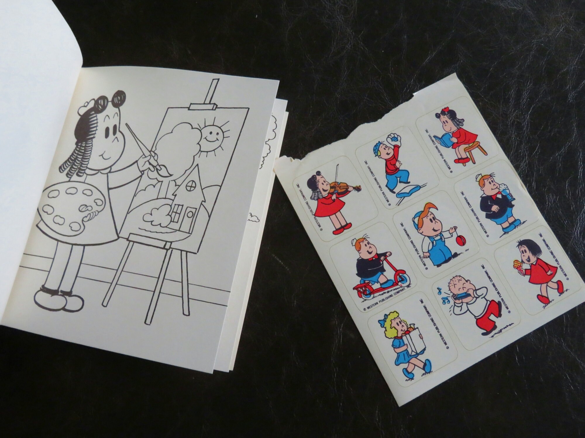 Vintage Little Lulu Coloring Book With Stickers Hallmark 25PF 140-2 ...
