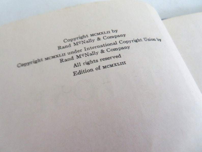 Vintage 1942 'mother Goose Rhymes' Book Rand Mcnally Small-sized ...