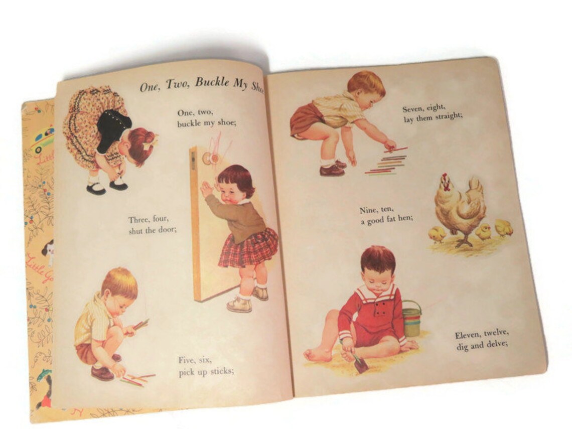 Vintage A Little Golden Book "counting Rhymes" Book #361 Delightful ...