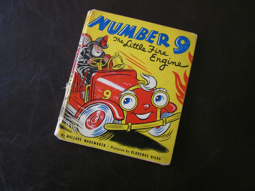 Vintage 1942 Book "number 9 the Little Fire Engine" by Wallace ...