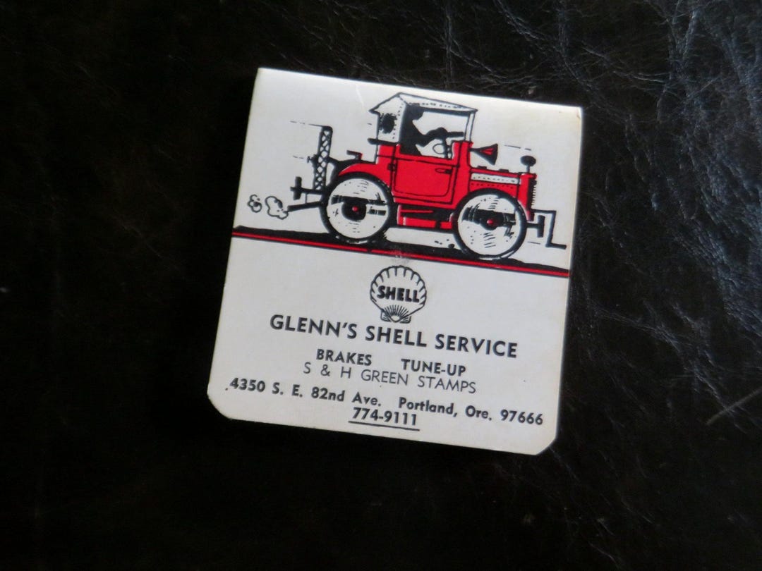 Vintage Shell Oil Advertising Vehicle Maintenance Records Small Paper ...