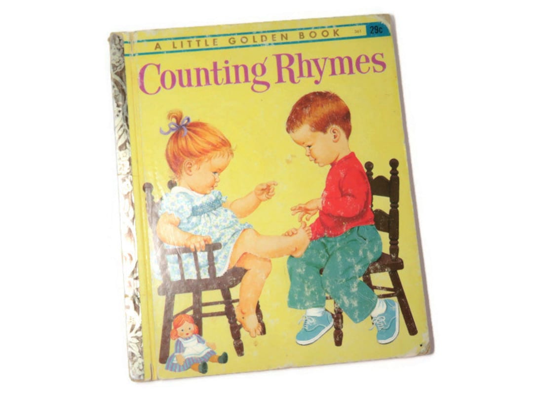 Vintage A Little Golden Book "counting Rhymes" Book #361 Delightful ...