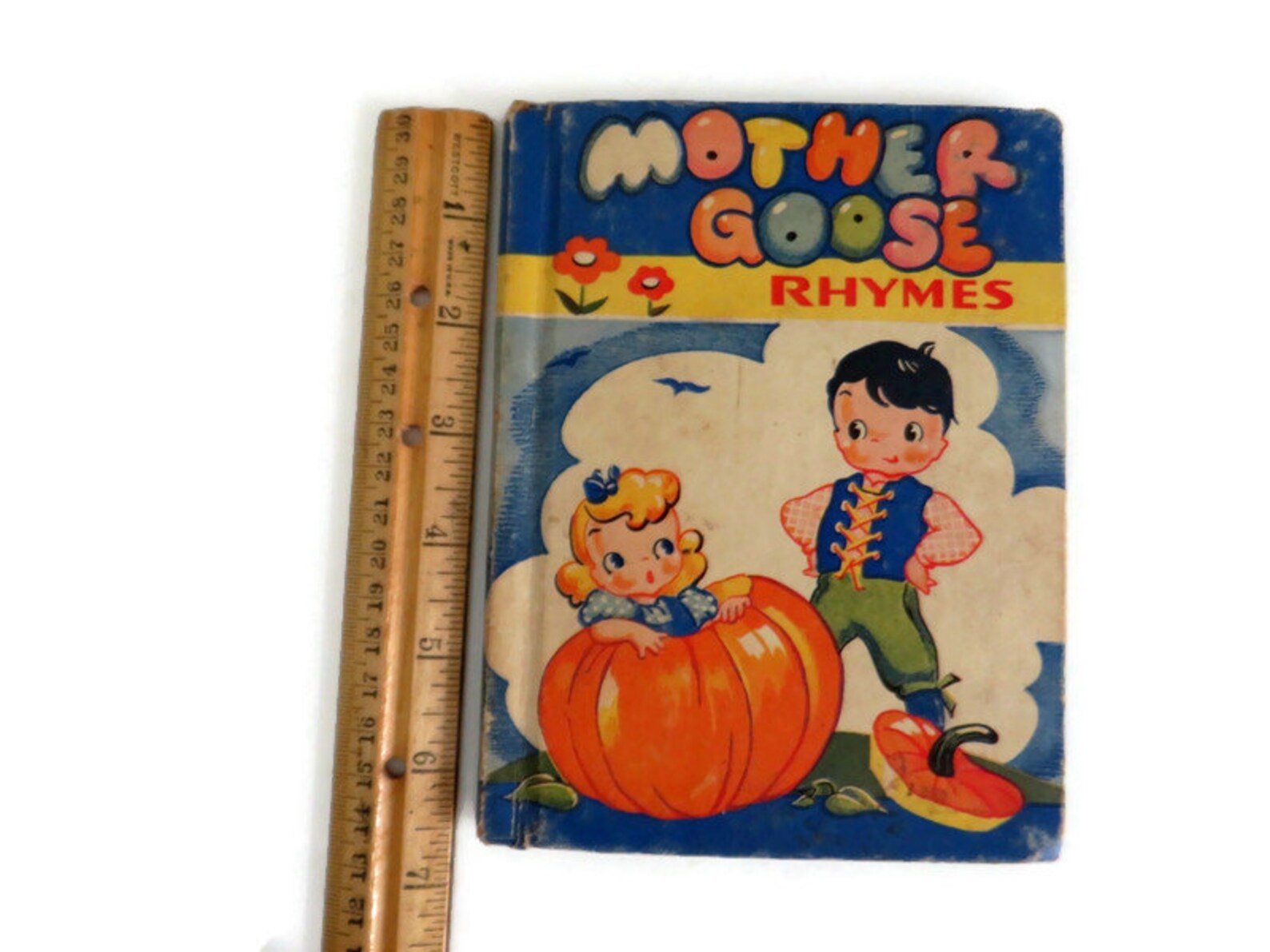 Vintage 1942 'mother Goose Rhymes' Book Rand Mcnally Small-sized ...