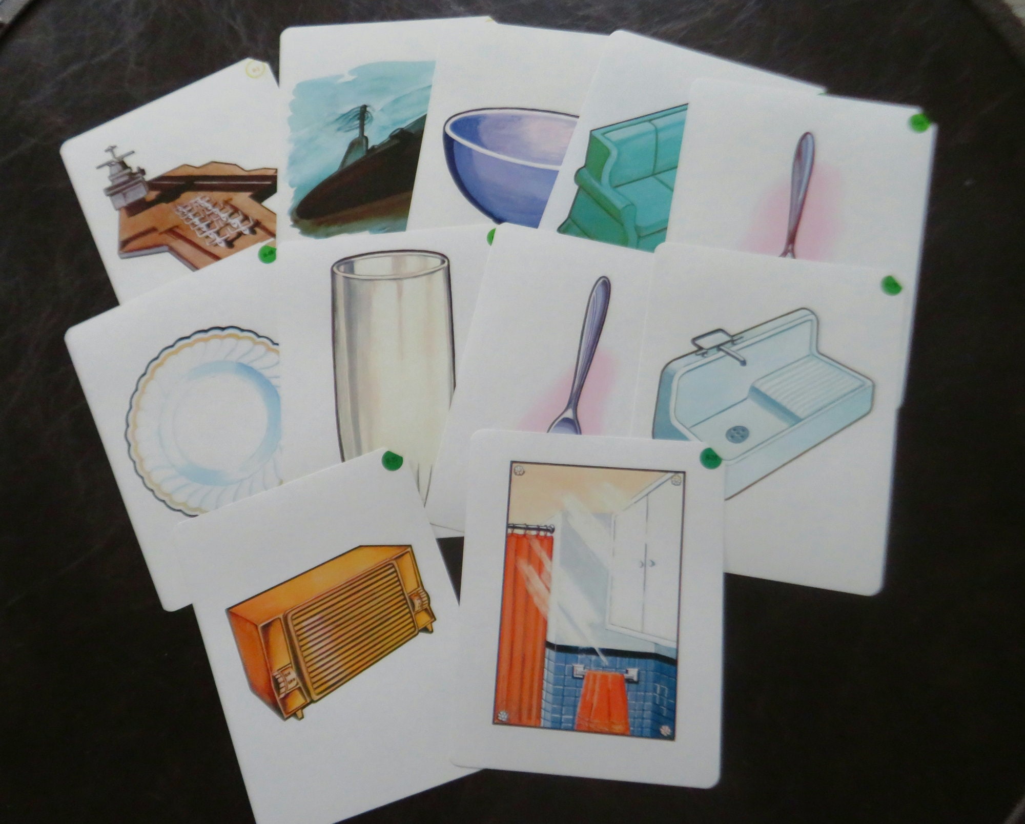 60 Vintage Assorted Peabody Language Development Kit Flash Cards Level ...