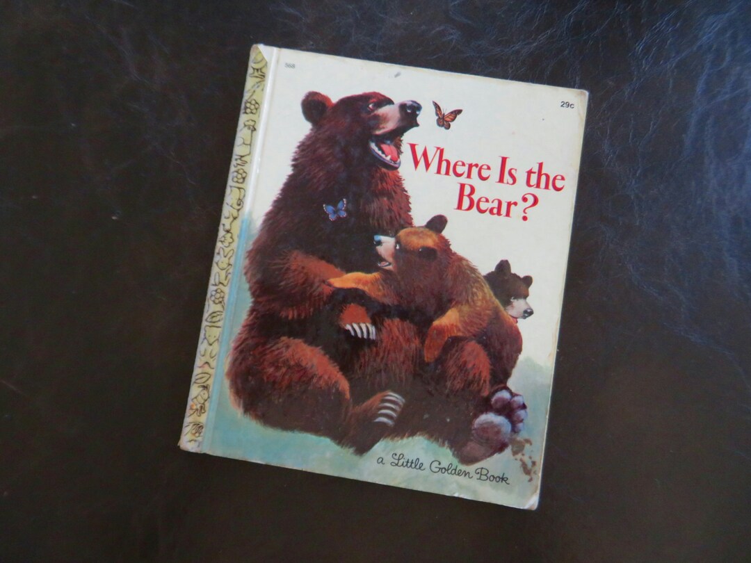 Vintage Little Golden Book - 1967 "where is the Bear?" Book #568 by ...