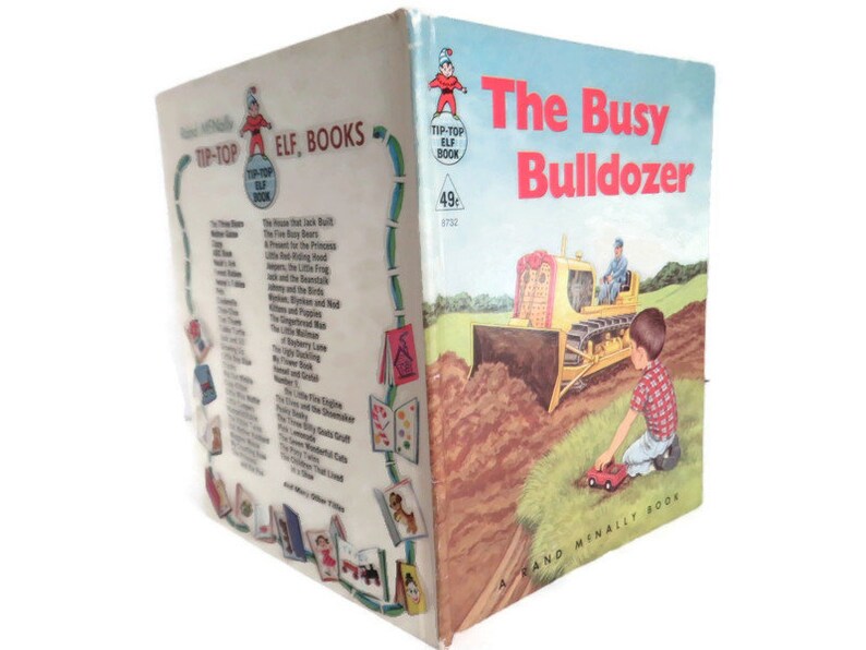 Vintage Book 1952 "the Busy Bulldozer" by James Browning A Rand Mcnally ...
