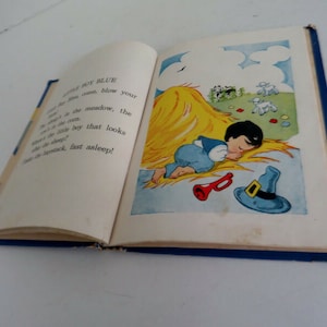 Vintage 1942 'mother Goose Rhymes' Book Rand Mcnally Small-sized ...